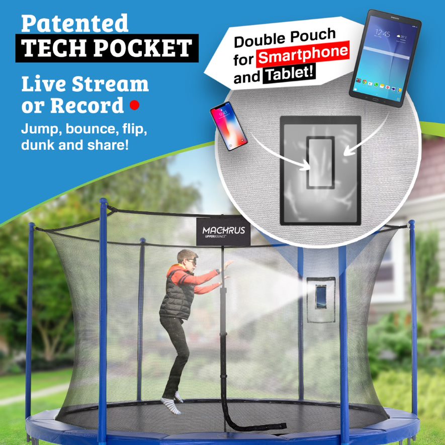 Machrus 6-Pole Trampoline Net for 14ft Round Trampolines – Machrus USA