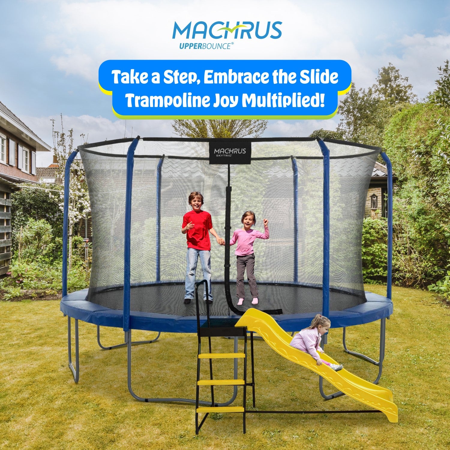 Trampoline With Slide: Top Line Durability | Upper Bounce – Machrus USA