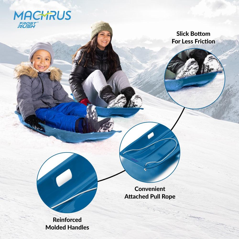Machrus Frost Rush Snow Sled for Toddler, Kids and Adults - Large Plas ...