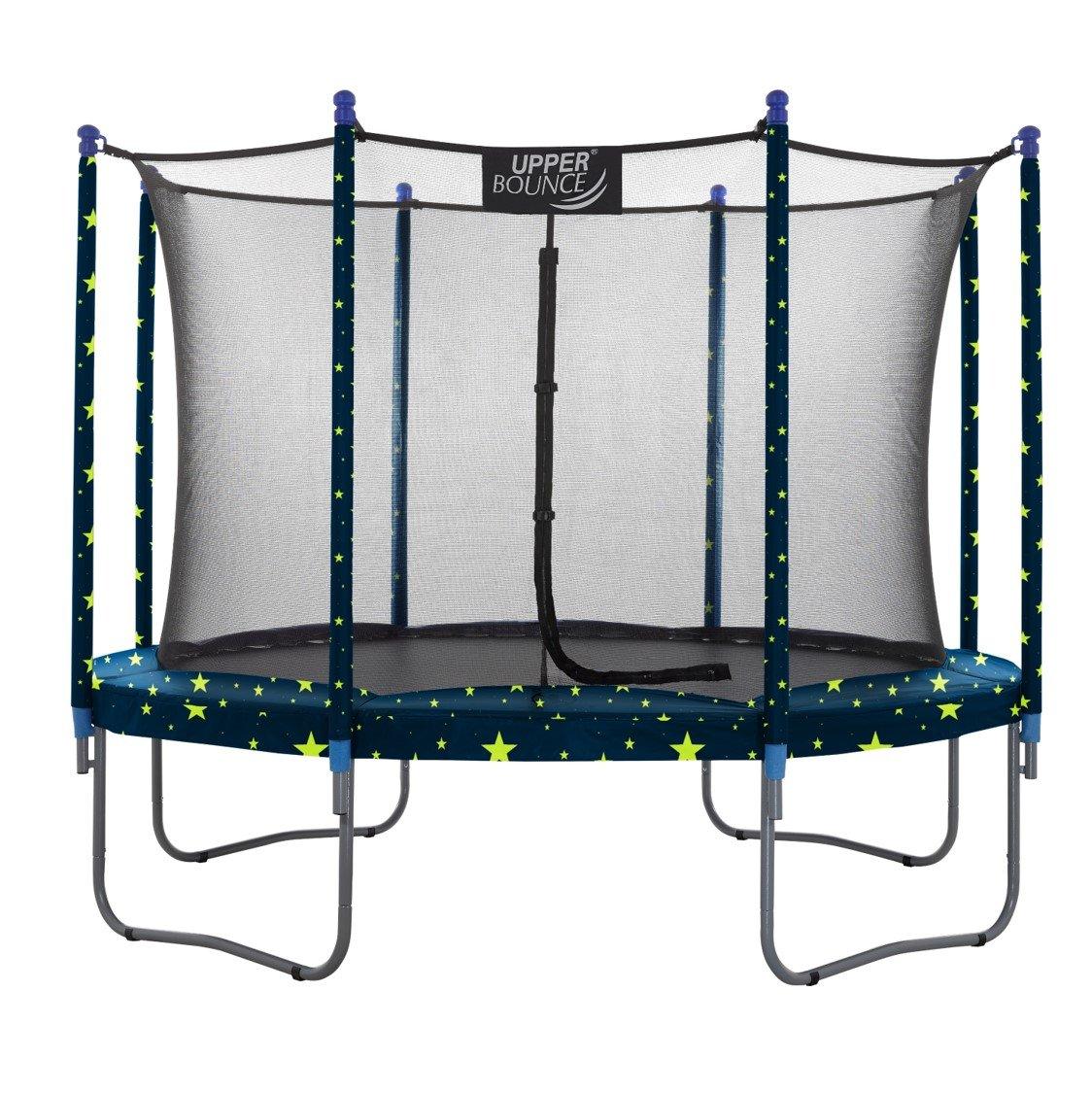 Machrus Upper Bounce 15 FT Round Trampoline Set with Safety Enclosure ...