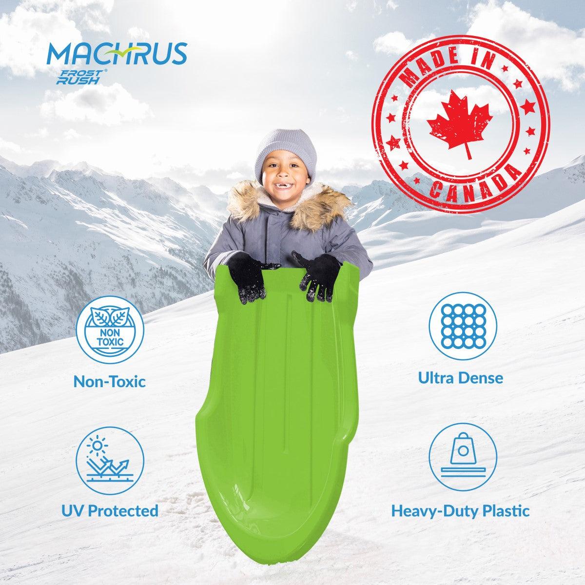 Machrus Frost Rush Snow Sled for Toddler, Kids, and Adults - Large Pla ...