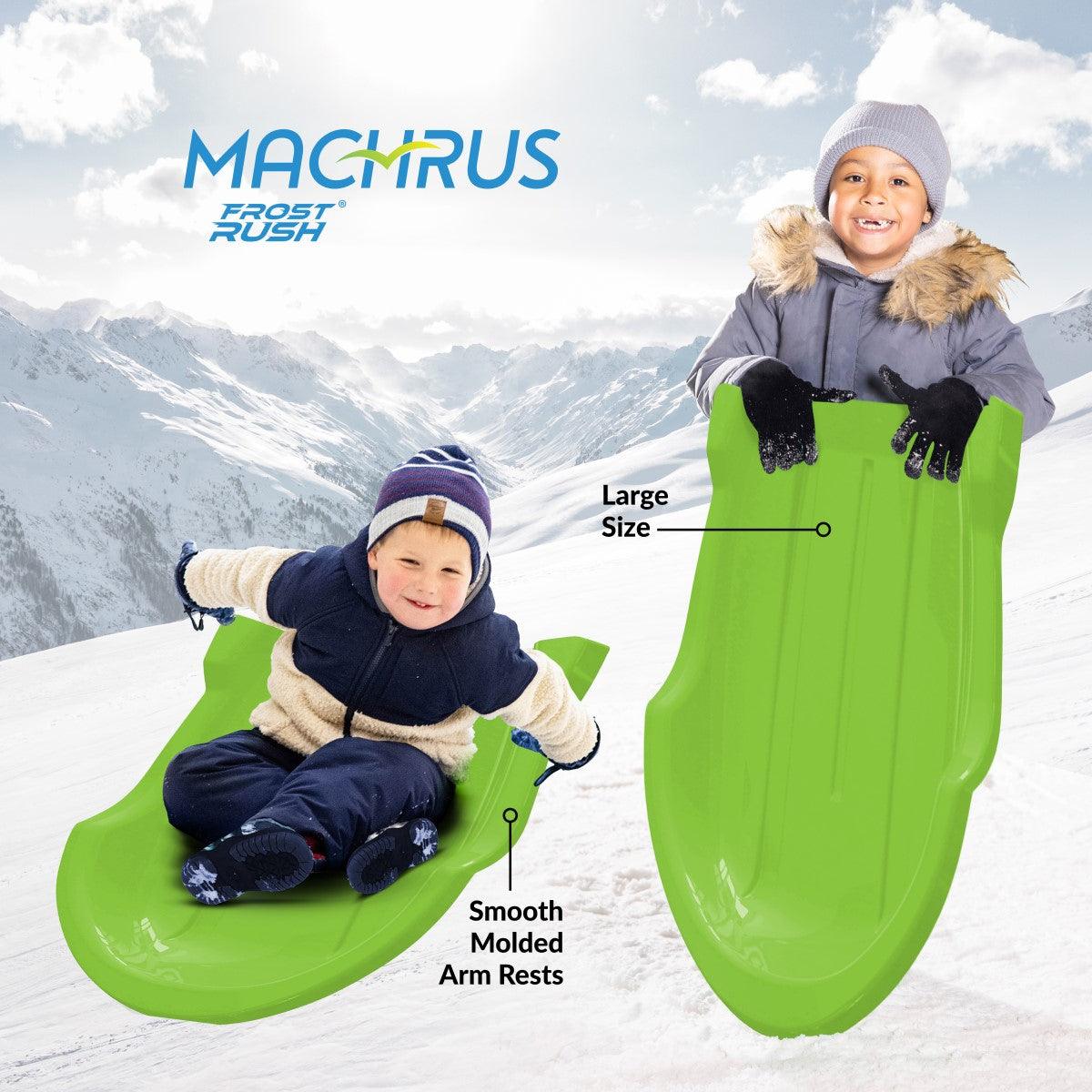 Machrus Frost Rush Snow Sled for Toddler, Kids, and Adults - Large Pla ...