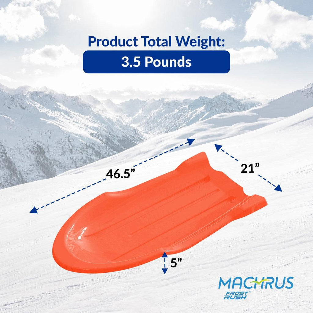 Machrus Frost Rush Snow Sled for Toddler, Kids, and Adults - Large Pla ...