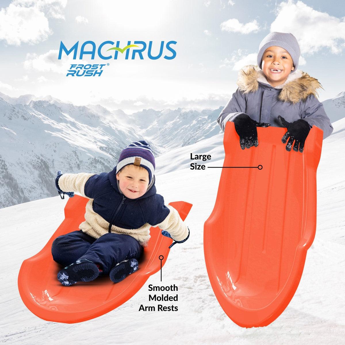 Machrus Frost Rush Snow Sled for Toddler, Kids, and Adults - Large Pla ...