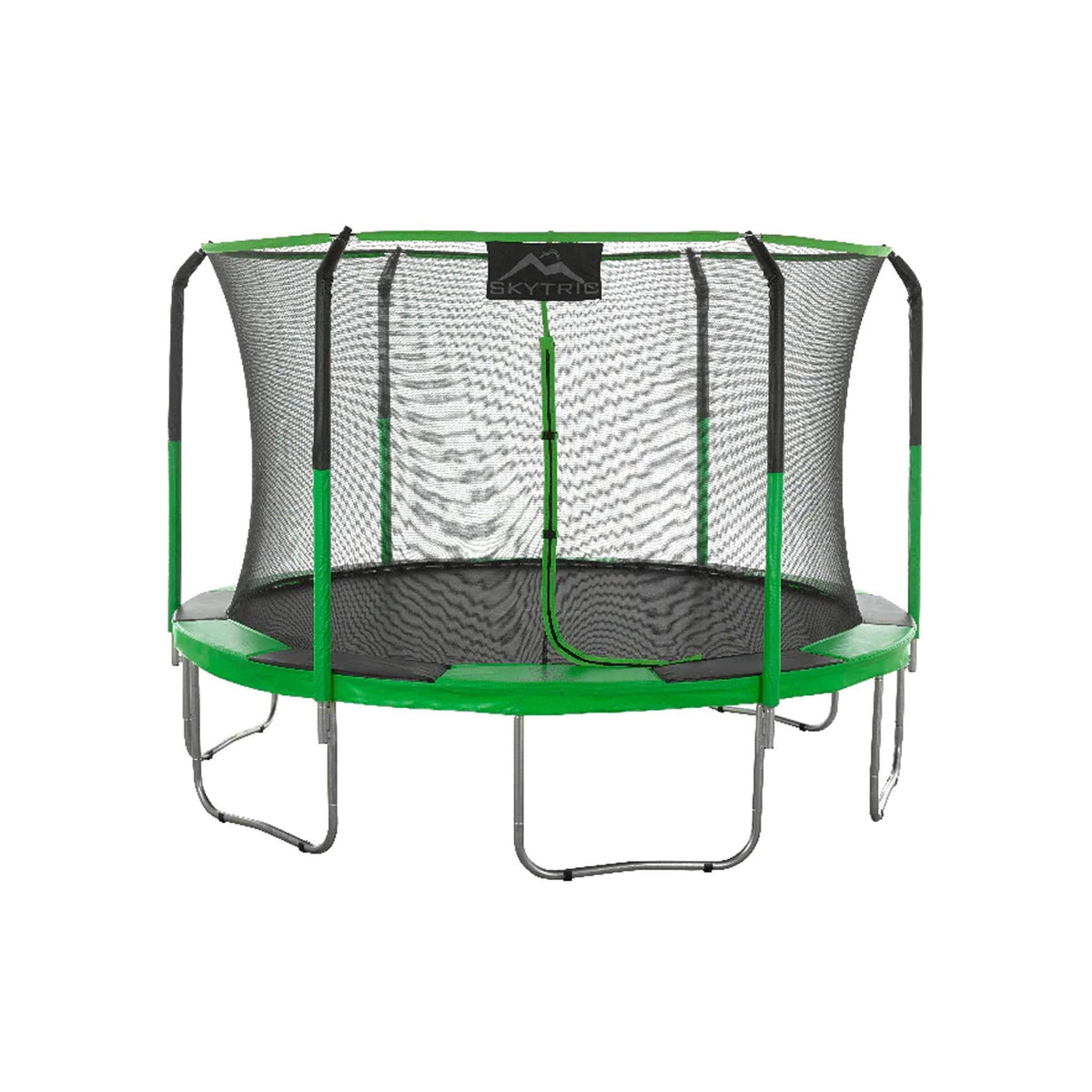 Machrus Skytric 11 FT Round Trampoline Set with Premium Top-Ring Flex ...